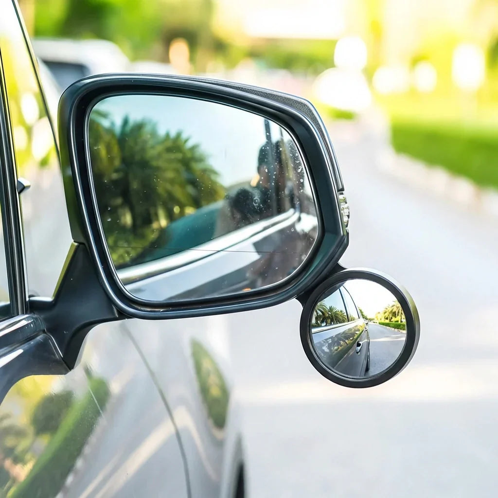 Car blind spot mirror with wide angle convex lens, frameless design ...