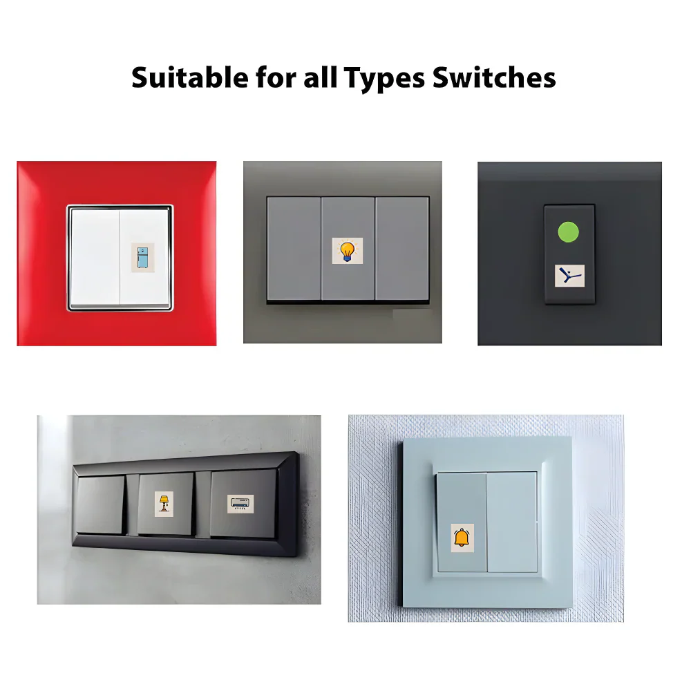 Smart Switchboard Icon Sticker Sheet with Easy-to-Understand Visual ...